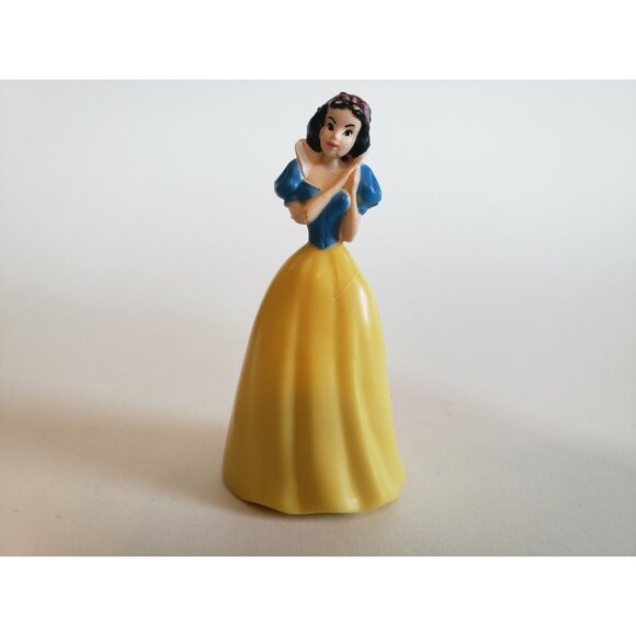 Disney | Toys | Disney Snow White Yellow Dress Cake Topper 3in Toy ...